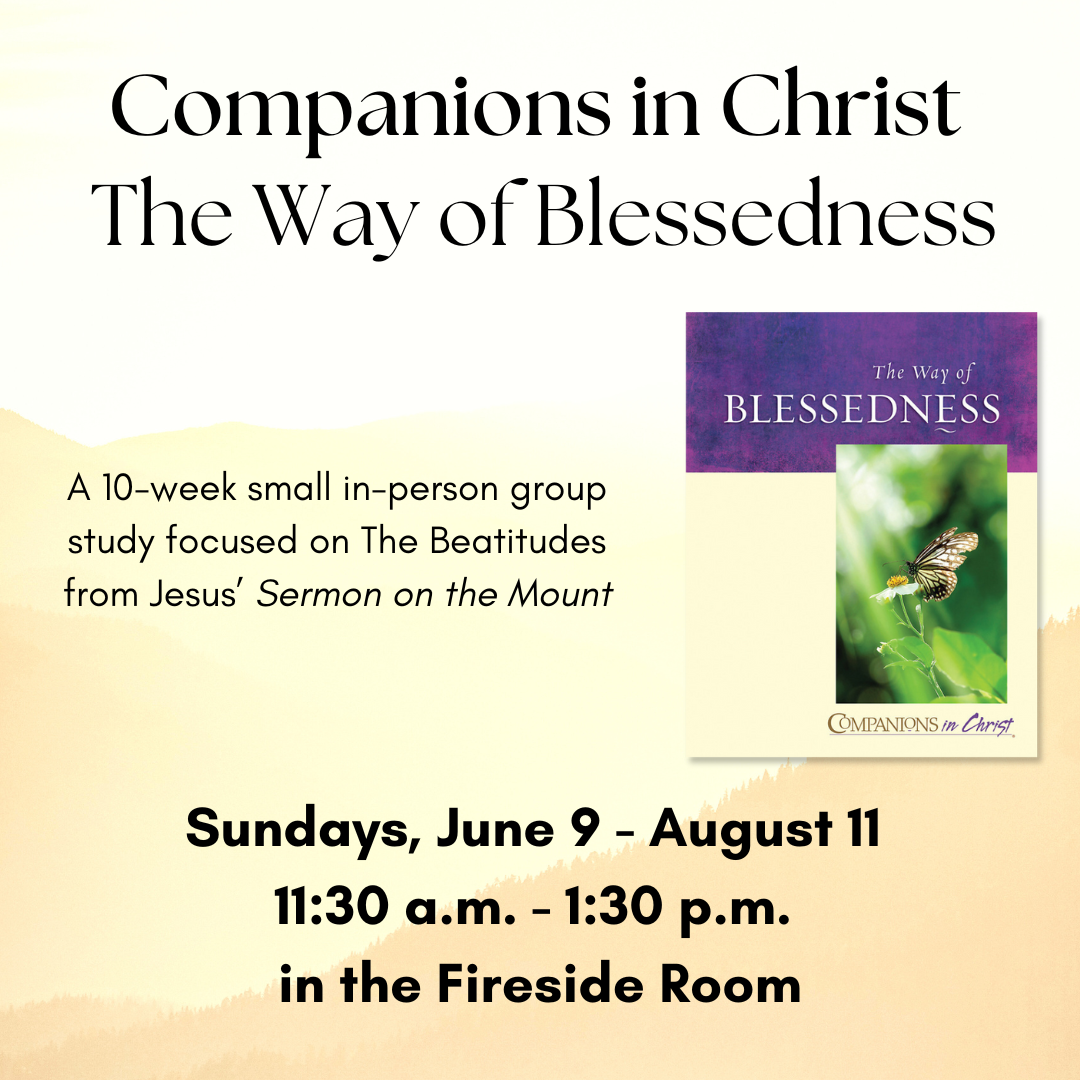 Companions in Christ – The Way of Blessedness – FIRST UNITED METHODIST ...
